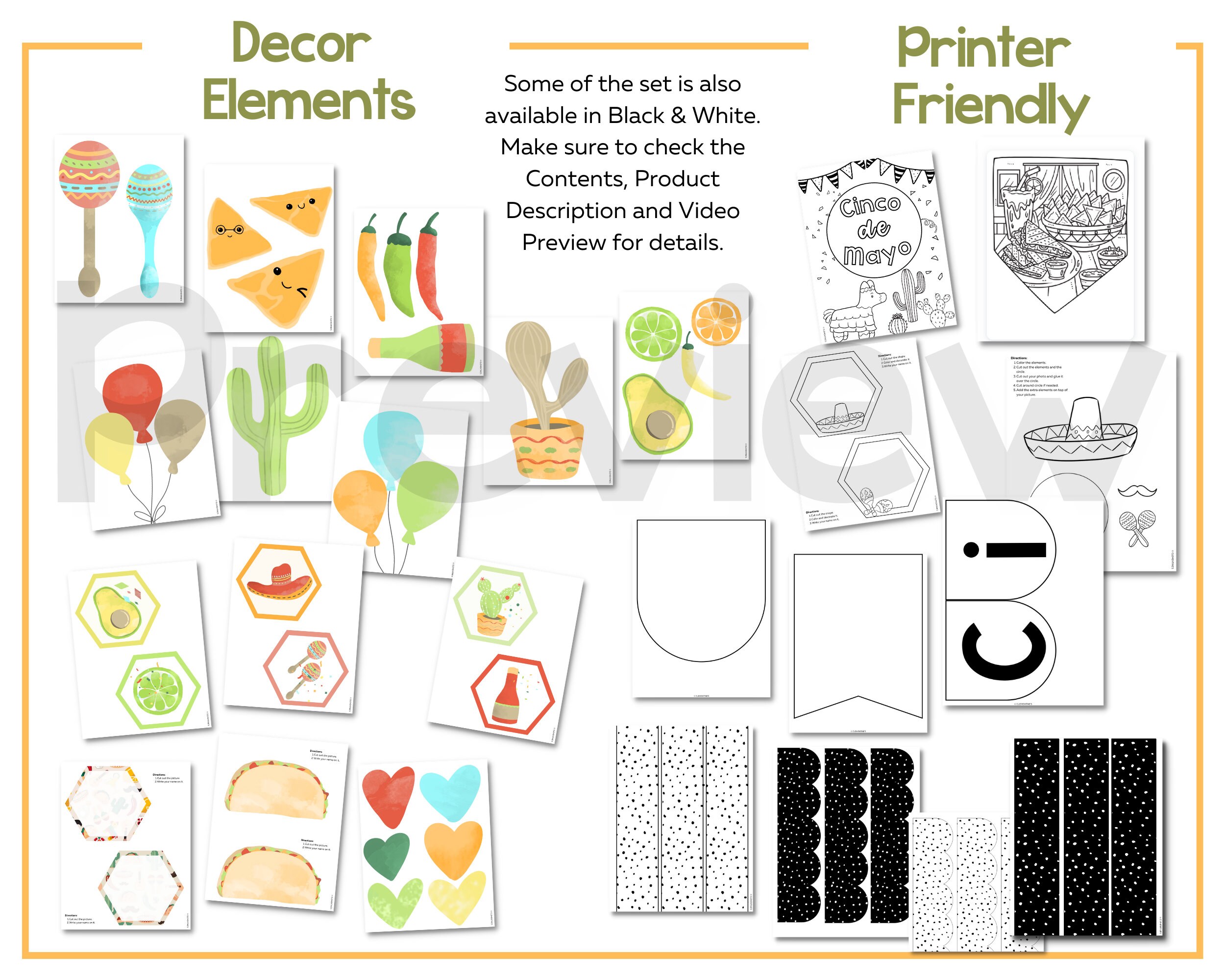 Cinco De Mayo Bulletin Board & Interactive Classroom Decor - Etsy