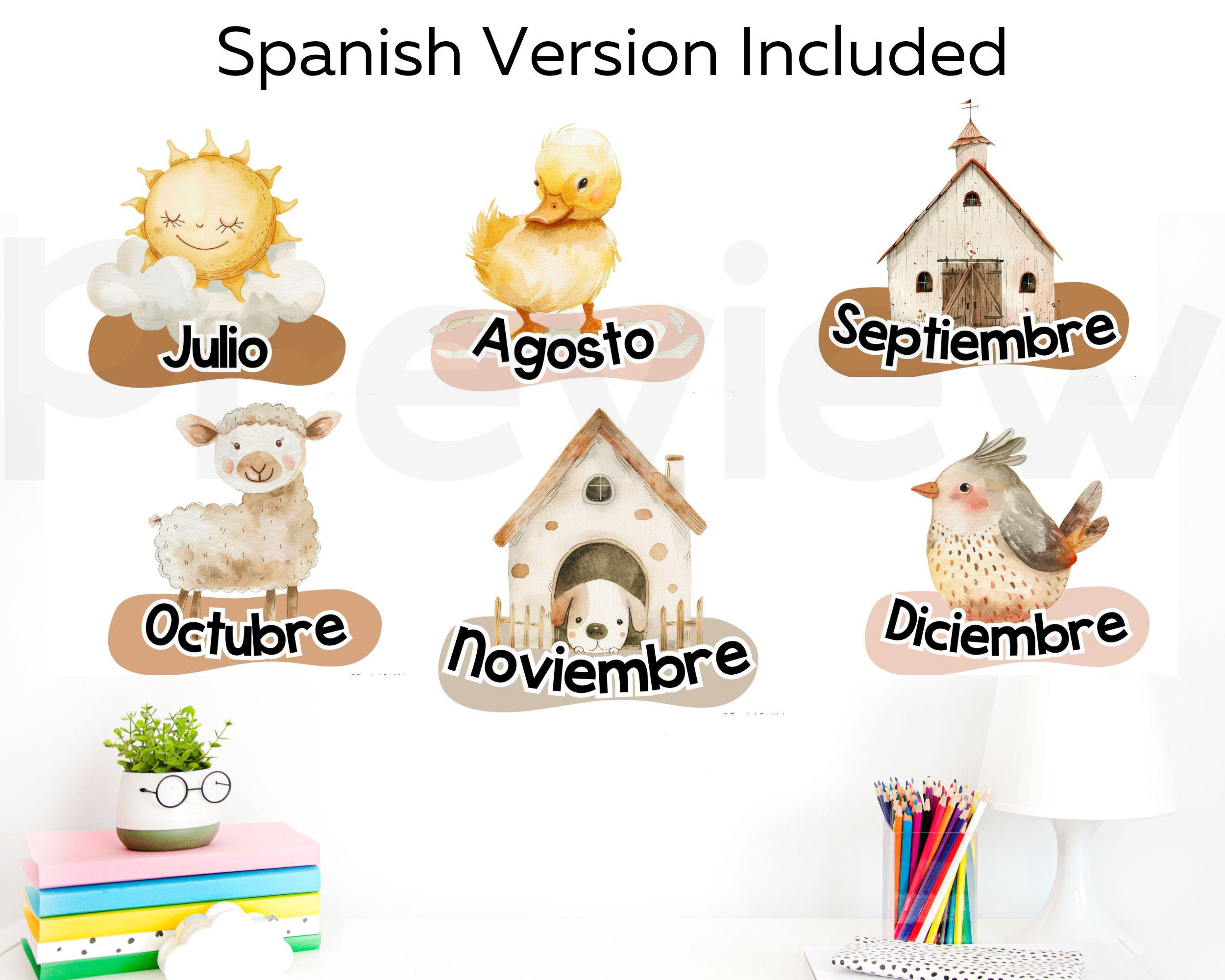 Farm Birthday Board Classroom Decor | Editable Chart Display ...