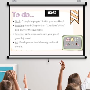 Back to School Daily Classroom Slide Templates With Timers, Centers ...