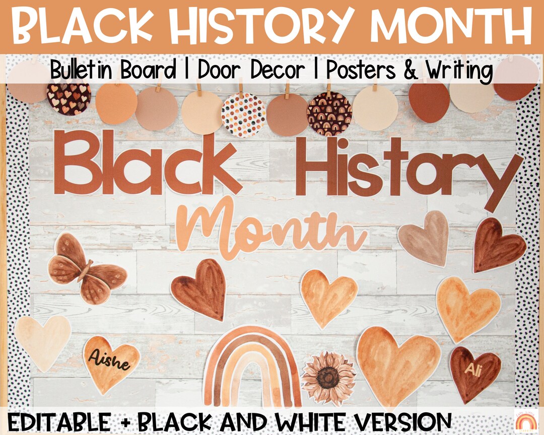 Black History Month Bulletin Board & Interactive Classroom Decor ...
