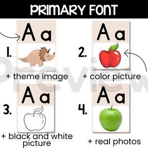 Alphabet Posters - Boho Dinosaurs Themed - Primary, Cursive ...