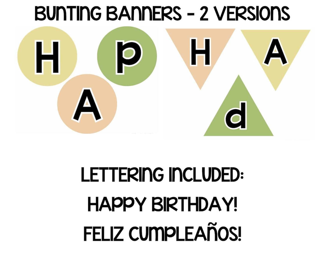 Birthday Display Jungle Safari Themed Editable Birthday - Etsy