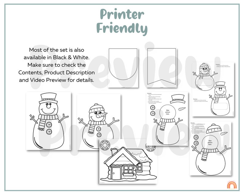 Winter Snowmen Bulletin Board & Classroom Decor Editable - Etsy