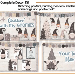 Fun Winter Gnomes Classroom Decor, Door Decor & Bulletin Board, Photo ...