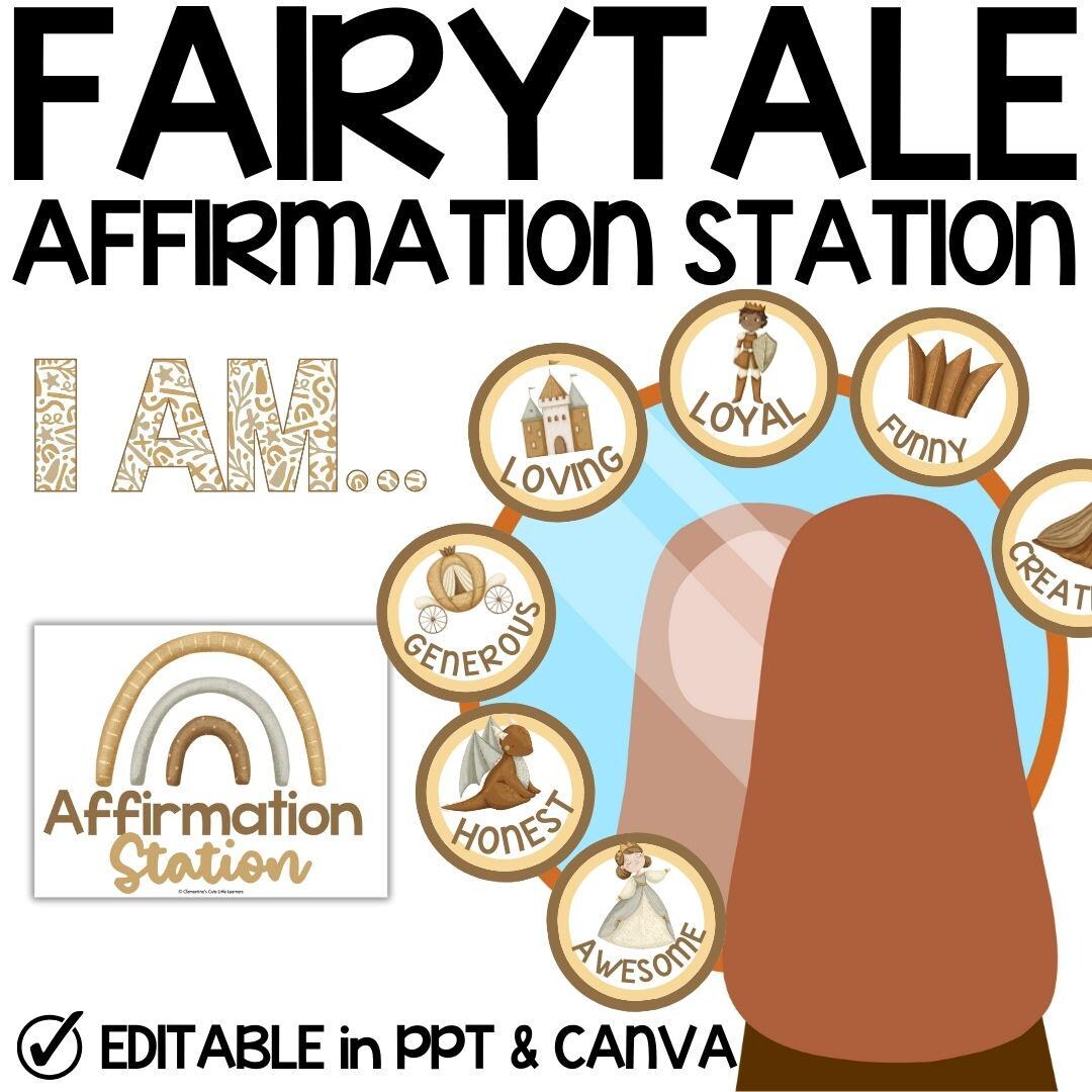 Affirmation Station Fairytale Themed, Motivational Classroom Decor ...