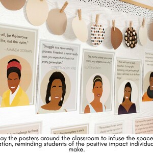 Black History Month Quote Posters for Bulletin Board, Motivational ...