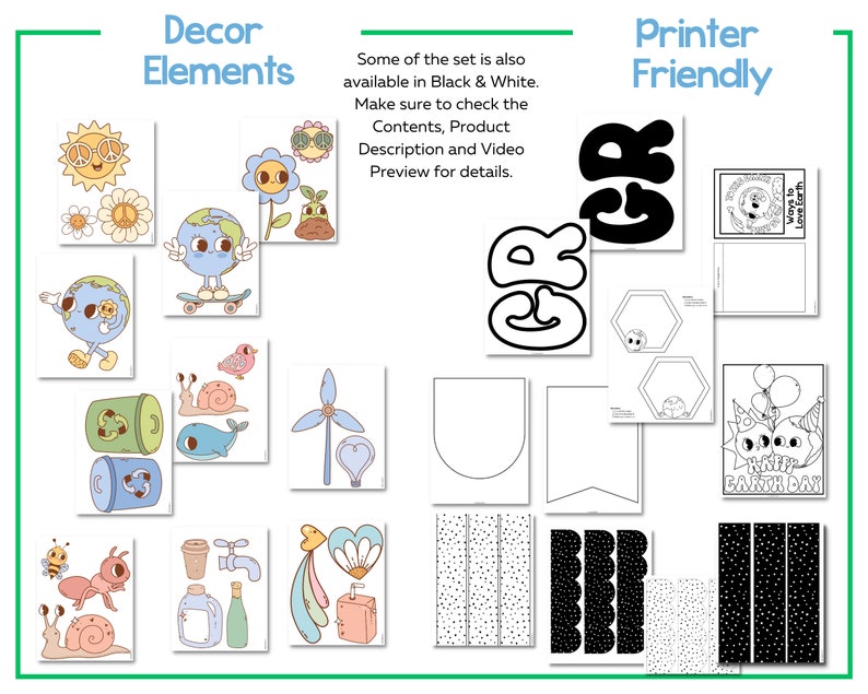 Groovy-retro Earth Day Bulletin Board & Classroom Decor - Etsy