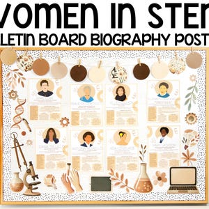 Women in STEM Biography Posters for Bulletin Board & Class Decor ...