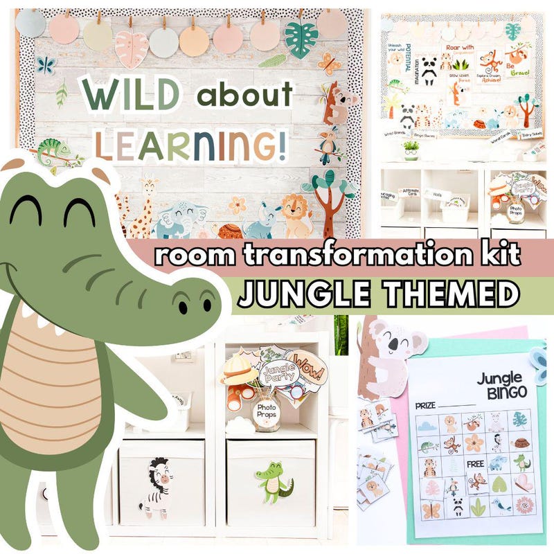 Jungle Classroom - Etsy