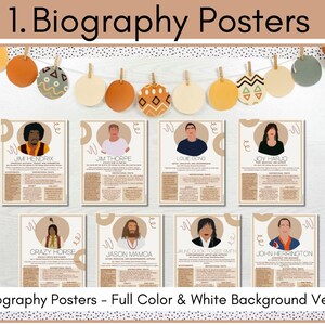 Native American Heritage Month BUNDLE - Biography & Quotes Posters ...