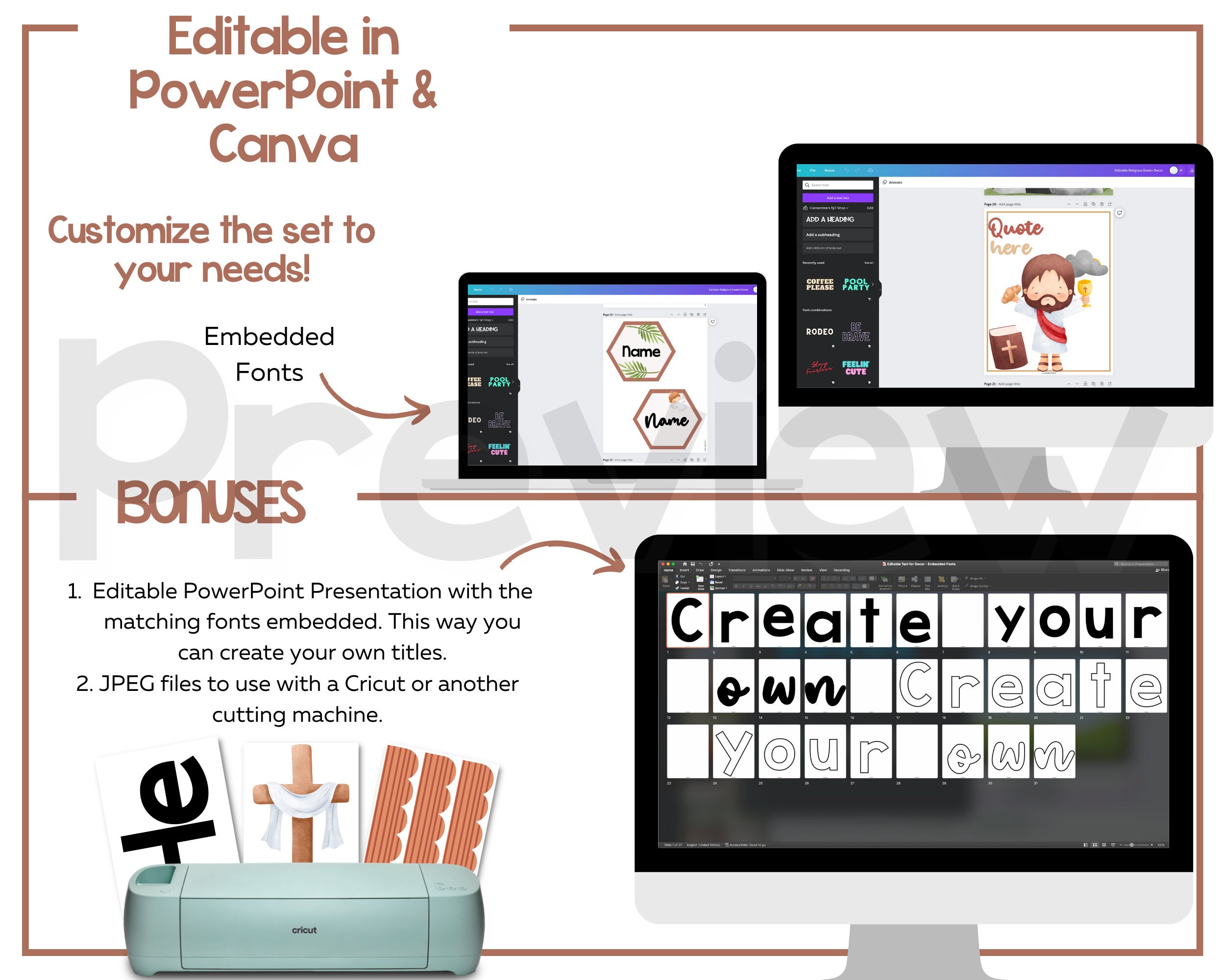 Christian Easter Bulletin Board – Interactive Classroom Decor With ...