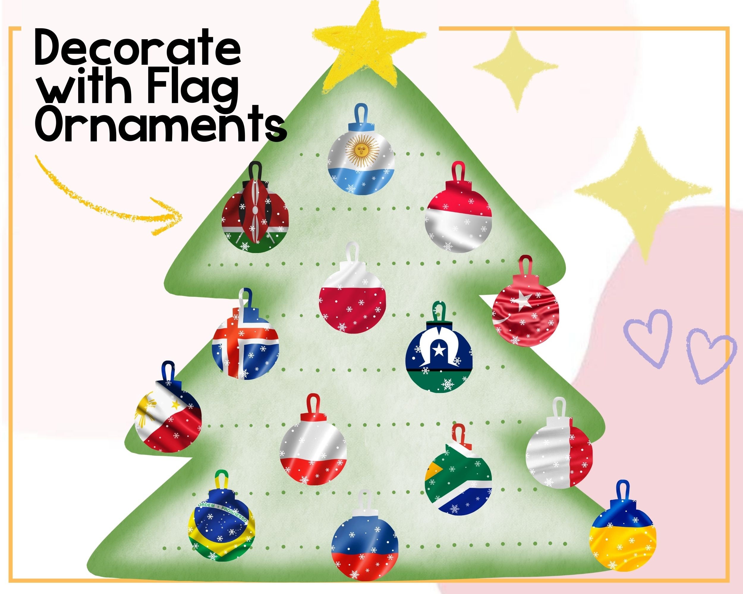 Christmas Around the World Bulletin Board & Classroom Decor - Etsy ...