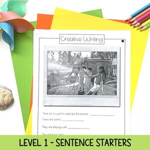 Printable Picture Writing Activity Summer Picture Prompts for ...