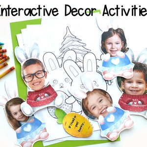 Spring Bunny Classroom Decor Bundle - Easter Bulletin Board, Posters ...