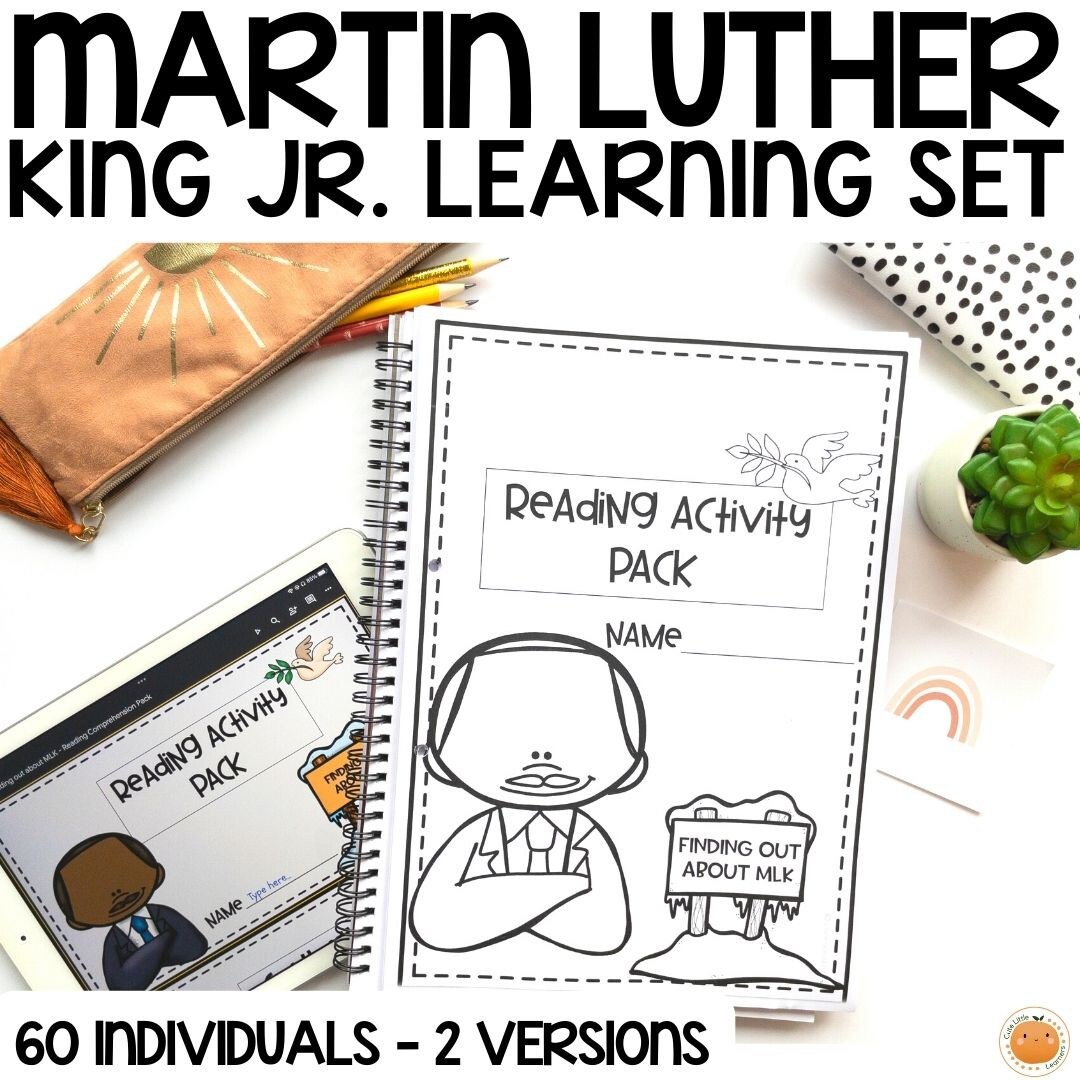 Martin Luther King Jr. Learning Set of ELA Worksheets | Homeschooling ...