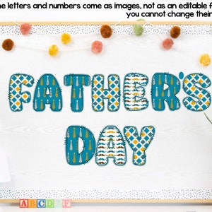 Father's Day Letters & Numbers for Bulletin Board / Classroom and Door ...