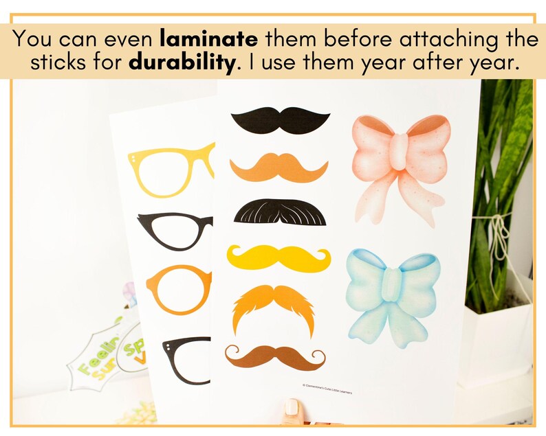 Spring Photo Booth Props: Classroom Decor & Bulletin Board (printable ...