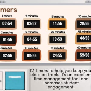 Thanksgiving Themed Daily Classroom Slide Templates With Timers ...