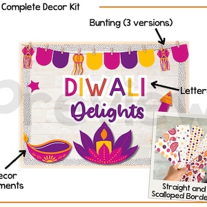 Diwali Learning Pack - Word Wall, Bulletin Board, Classroom Decor and ...