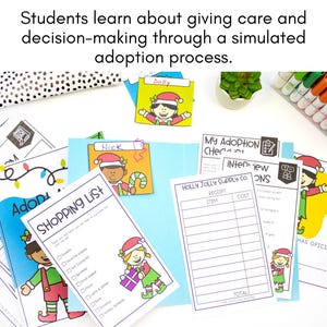 Adopt an Elf Project | Printable Christmas Bulletin Board Kit for ...