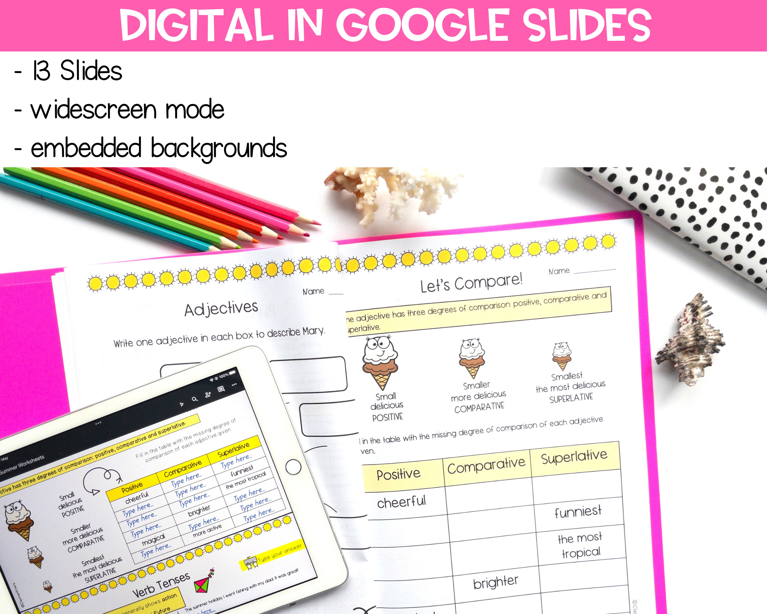 Printable Summer Packet Summer ELA Worksheets for Summer School or ...