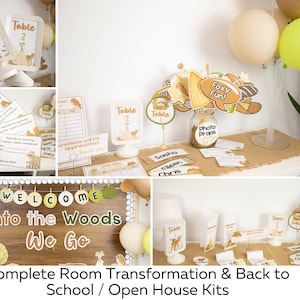 Woodland Friends Editable Classroom Decor Bundle, Bulletin Boards, Back ...