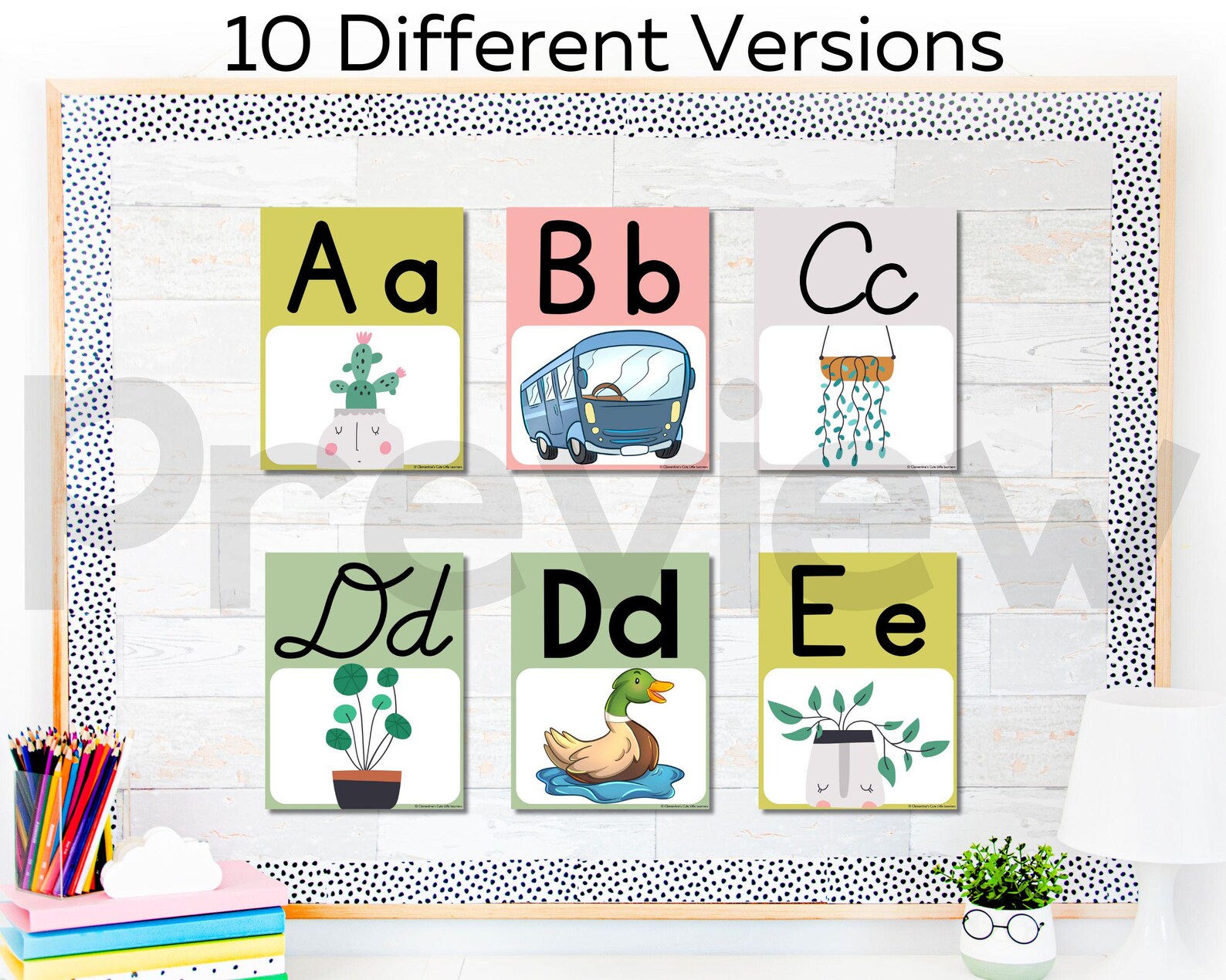 Urban Garden Themed Alphabet Posters for Classroom Decor & Bulletin ...
