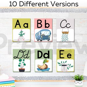 Urban Garden Themed Alphabet Posters for Classroom Decor & Bulletin ...
