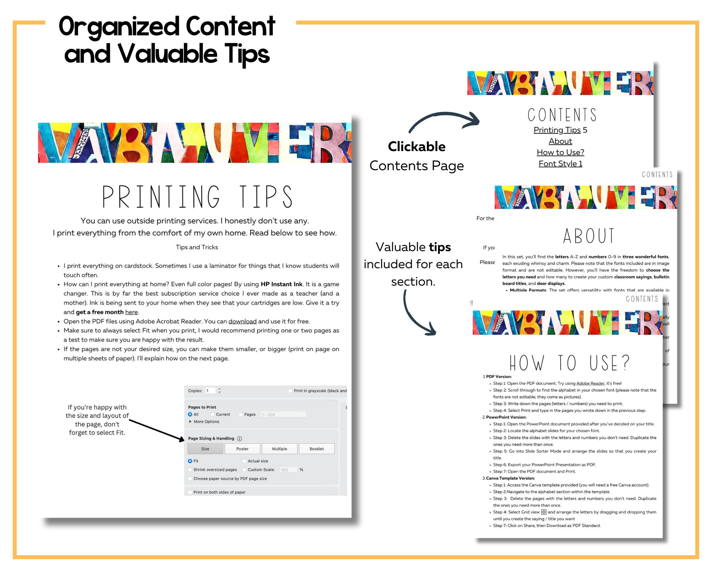 Thanksgiving Bulletin Board Letters | Editable Fall Alphabet for ...