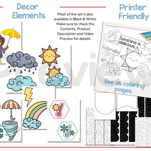 Weather Chart Bulletin Board & Classroom Decor - Interactive and ...