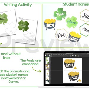 St. Patrick's Day Lucky Leprechaun Bulletin Board & Editable ...