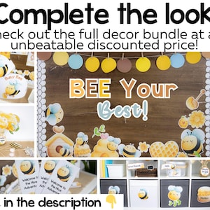 Busy Bee Birthday Display | Editable Bulletin Board Set With English ...