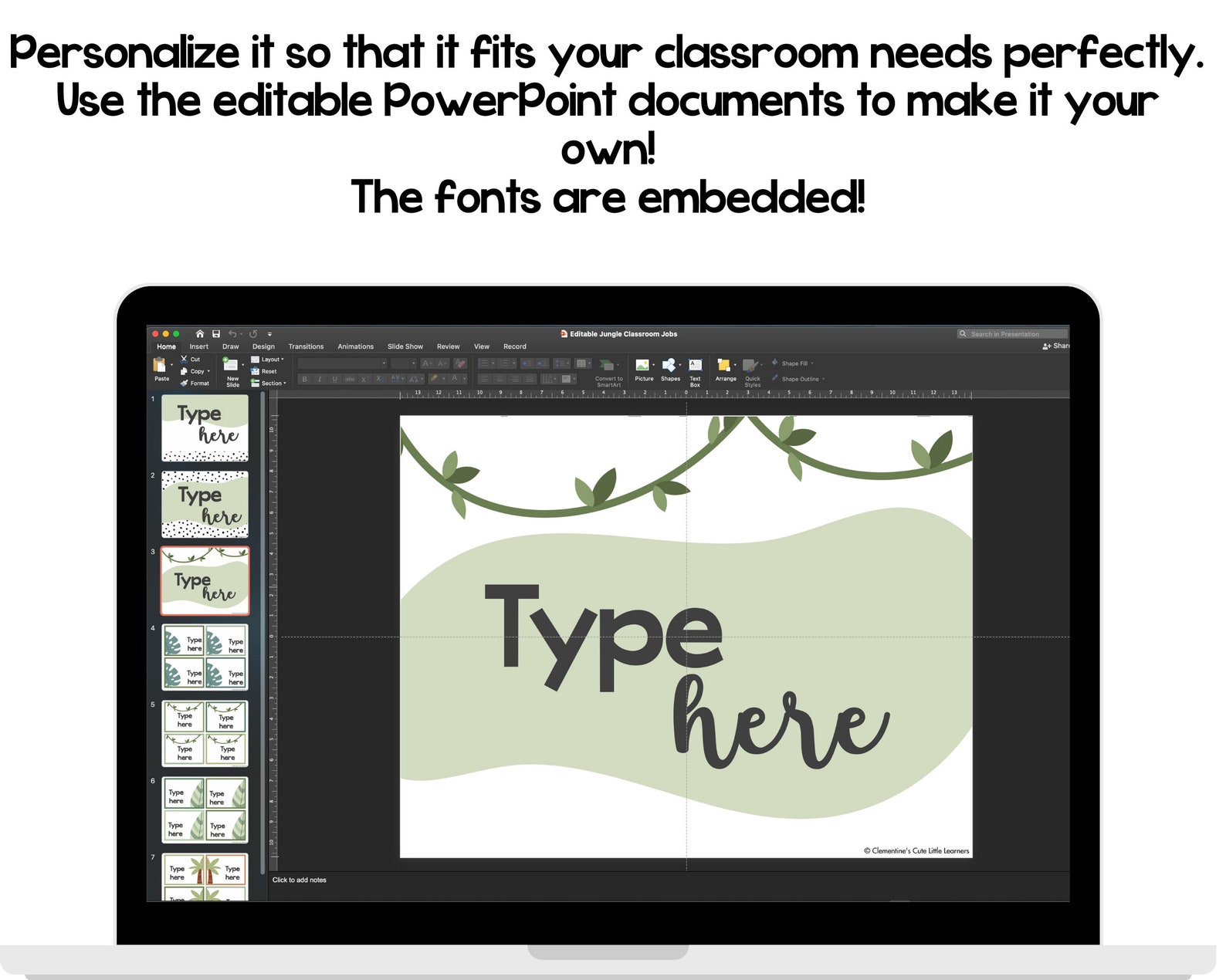 Jungle Safari Editable Classroom Decor Bundle, Bulletin Boards, Back to ...