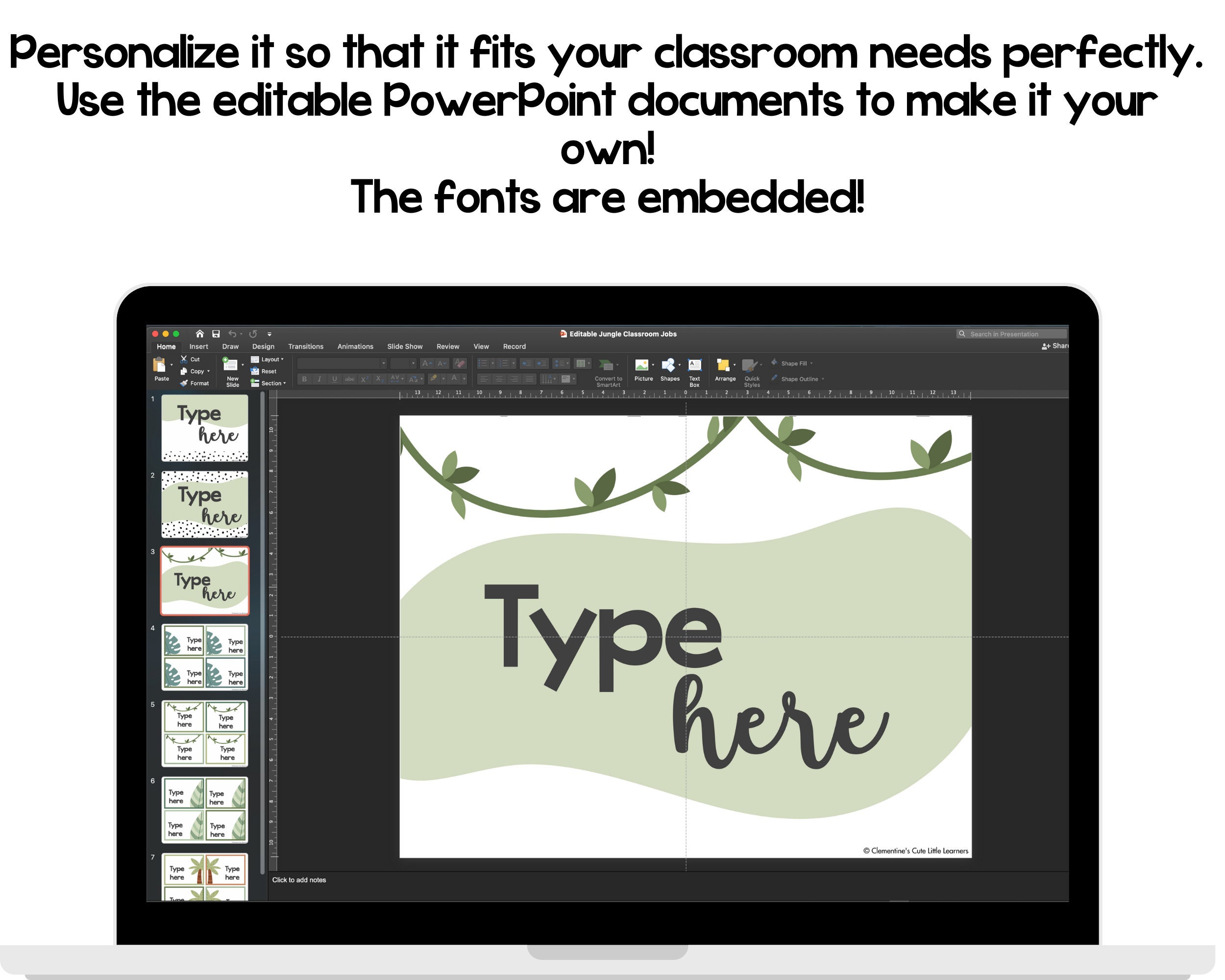 Jungle Safari Editable Classroom Decor Bundle, Bulletin Boards, Back to ...