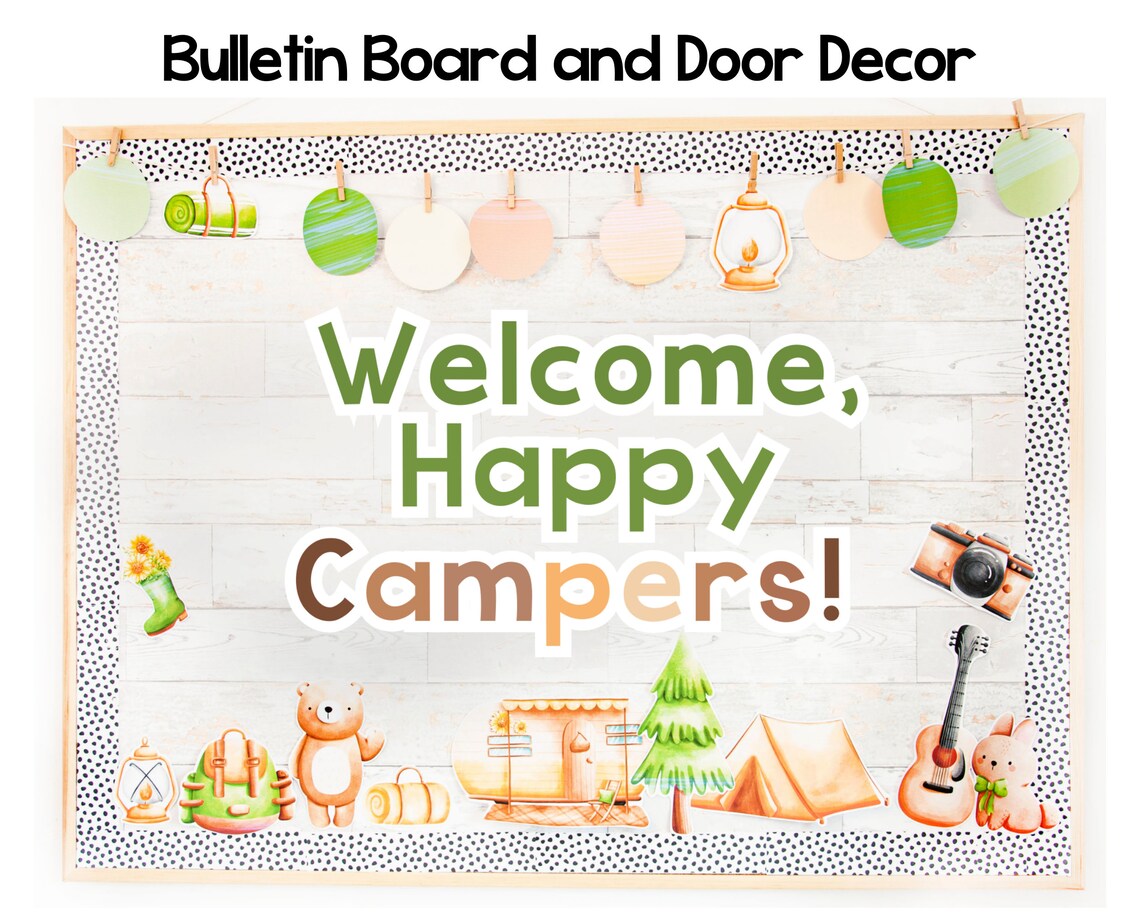 Camping Back to School Open House & Meet the Teacher Kit - Etsy