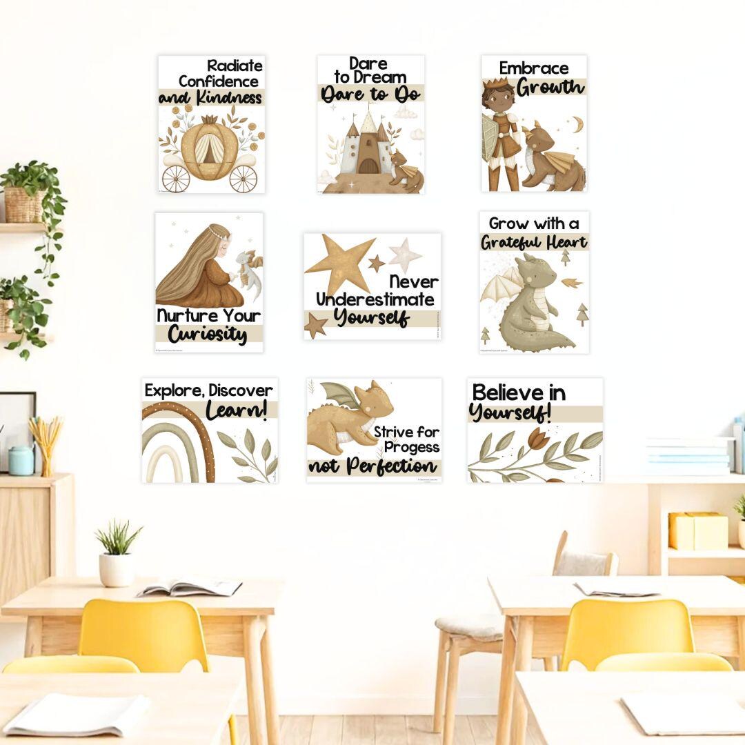 Fairytale Magic Growth Mindset Posters - Motivational Notes, Social ...