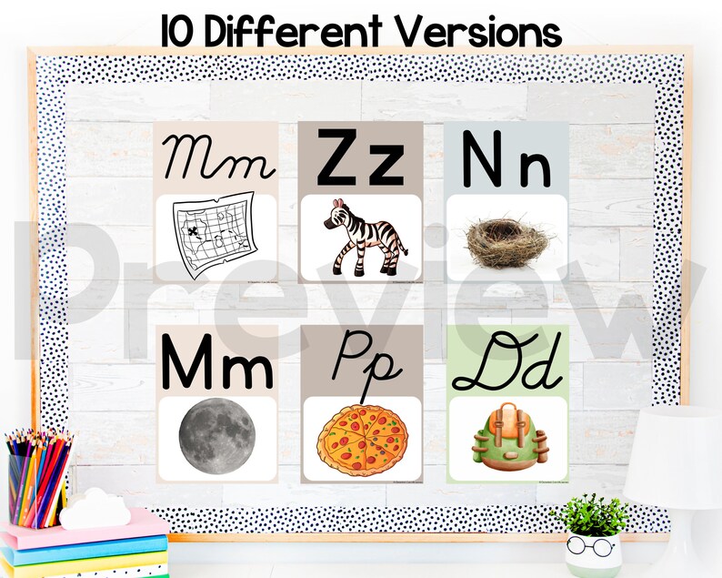 Alphabet Posters Superheroes Themed Primary Cursive & - Etsy