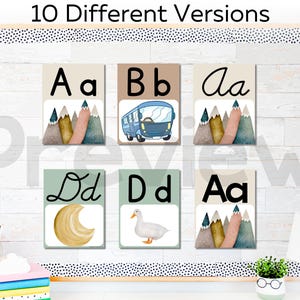Twilight Mountains Themed Alphabet Posters for Classroom Decor ...