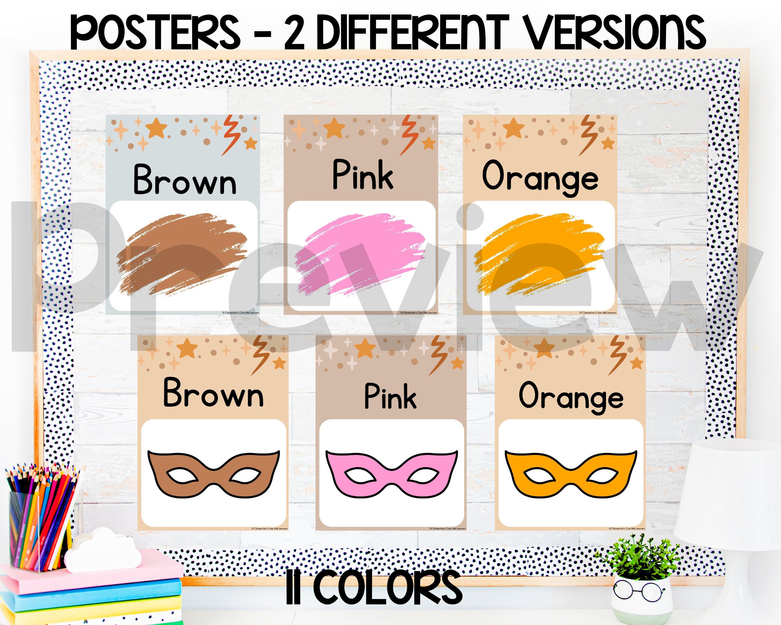 Superheroes Themed Color Posters for Bulletin Boards and - Etsy