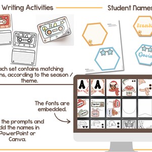 Retro Classroom Decor Bundle, Year-round Bulletin Boards & Door Decor ...