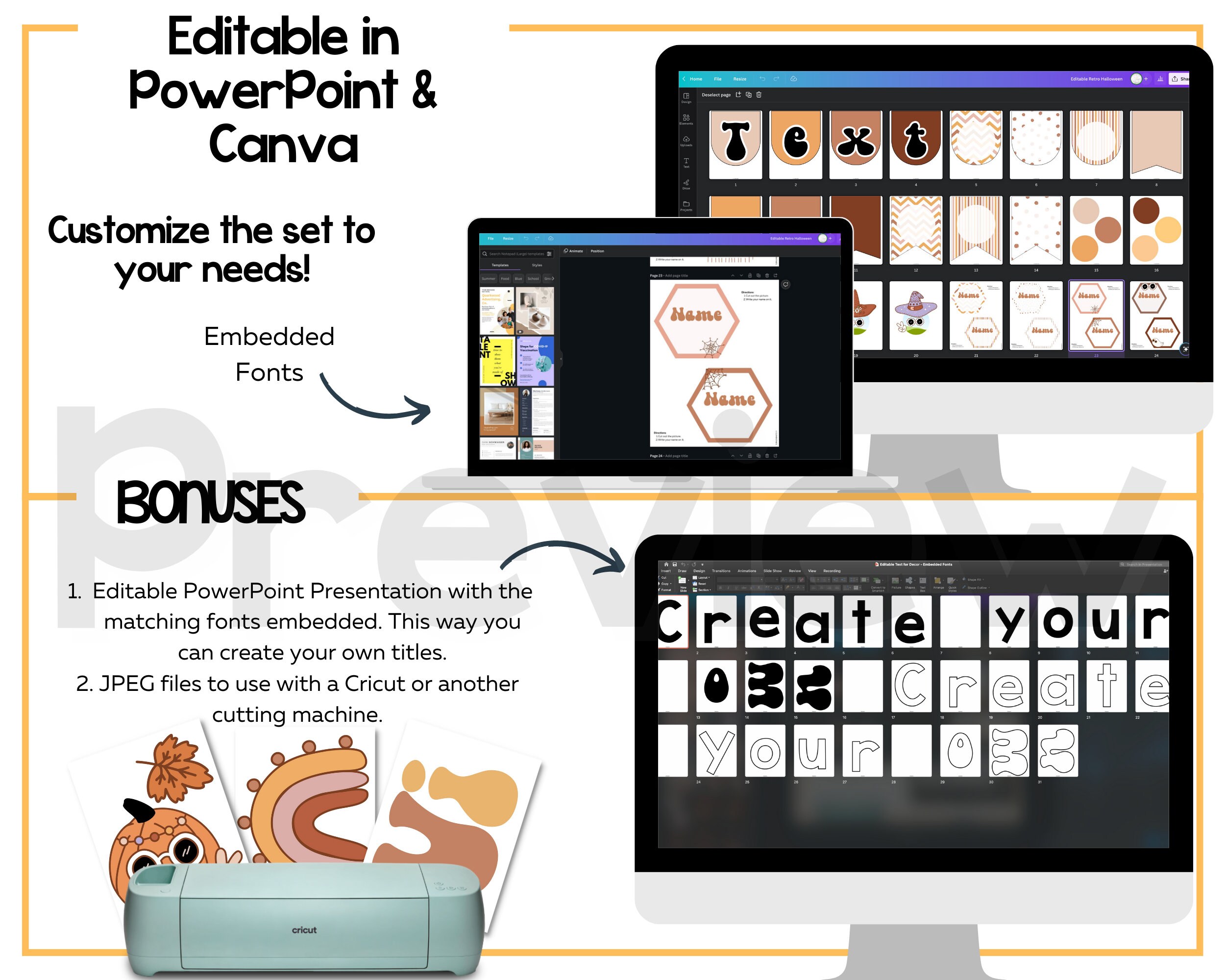 Retro Groovy Halloween Classroom Decor and Bulletin Board Kit - Etsy