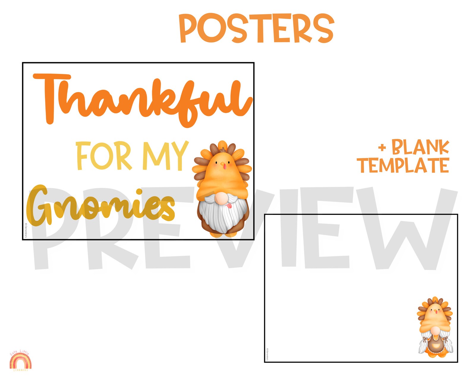 Thanksgiving Fun Gnome Bulletin Board & Classroom Decor - Etsy