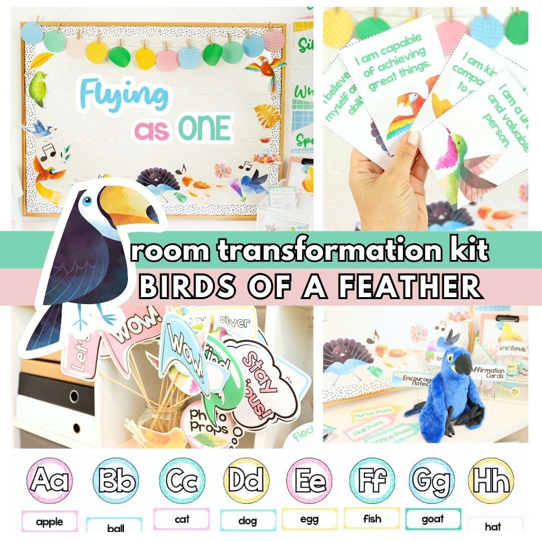 Birds of a Feather Classroom Transformation | Editable Decor Kit With ...