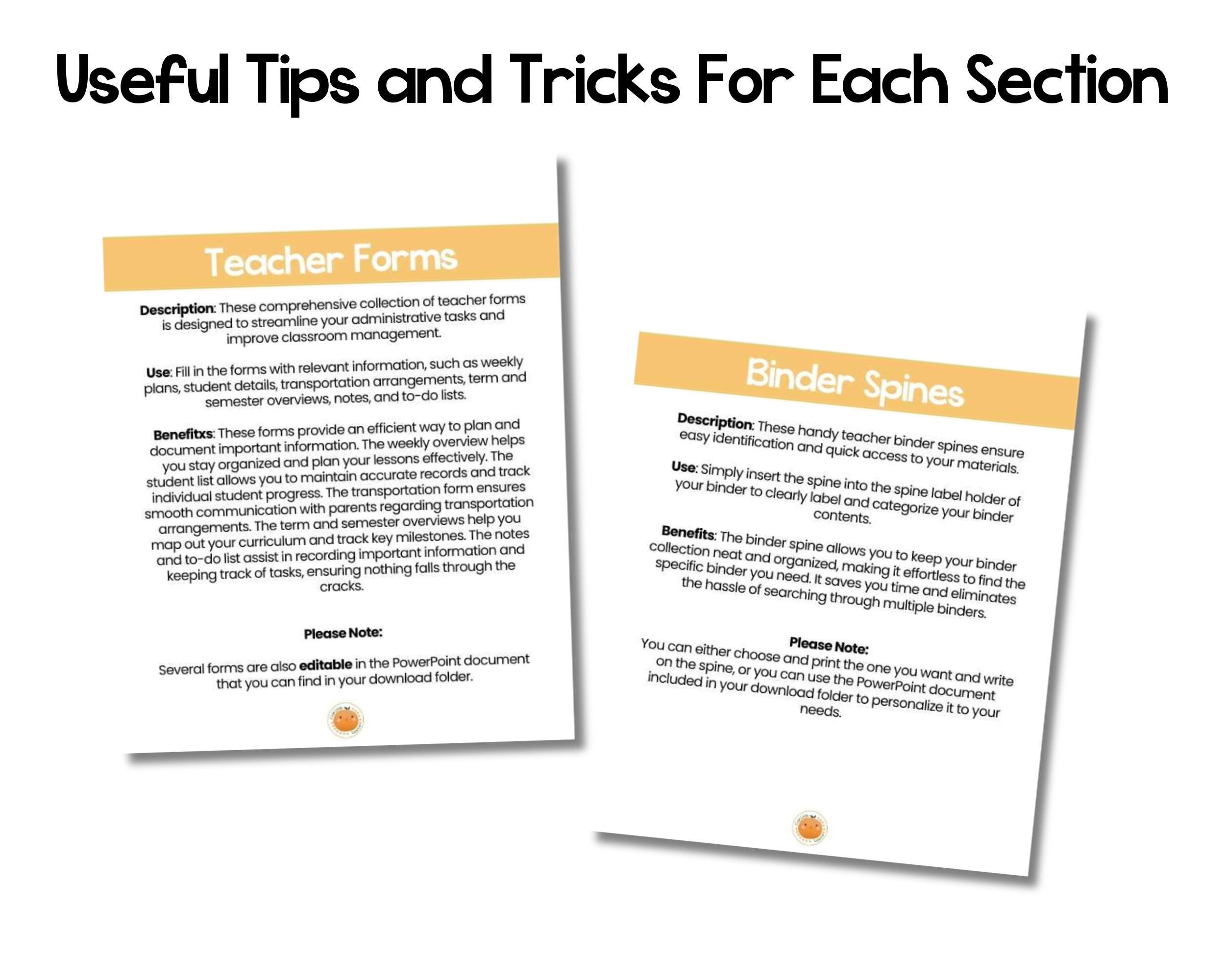 Editable Binder Covers Spines & Forms Outdoor Camping Themed - Etsy