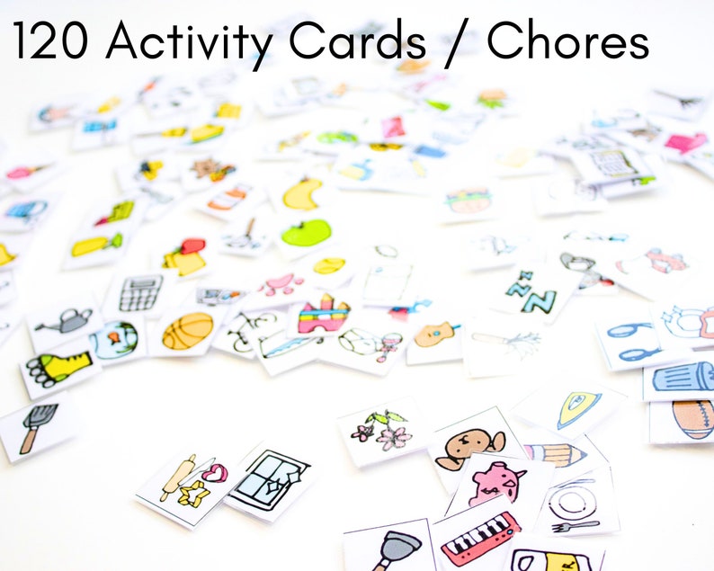 Printable Chore Charts Unicorn Themed, Editable Visual Schedule & Chore ...