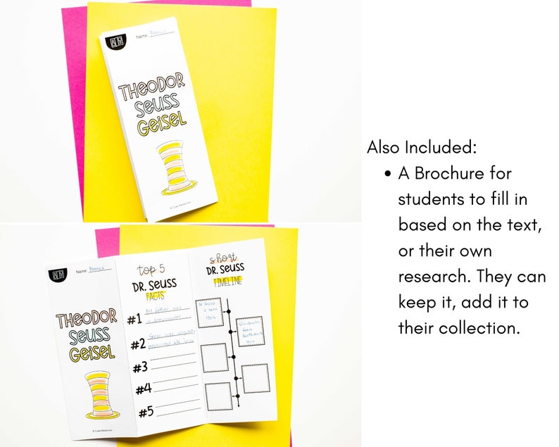 Printable Dr. Seuss Biography Pack Reading, Comprehension Questions ...