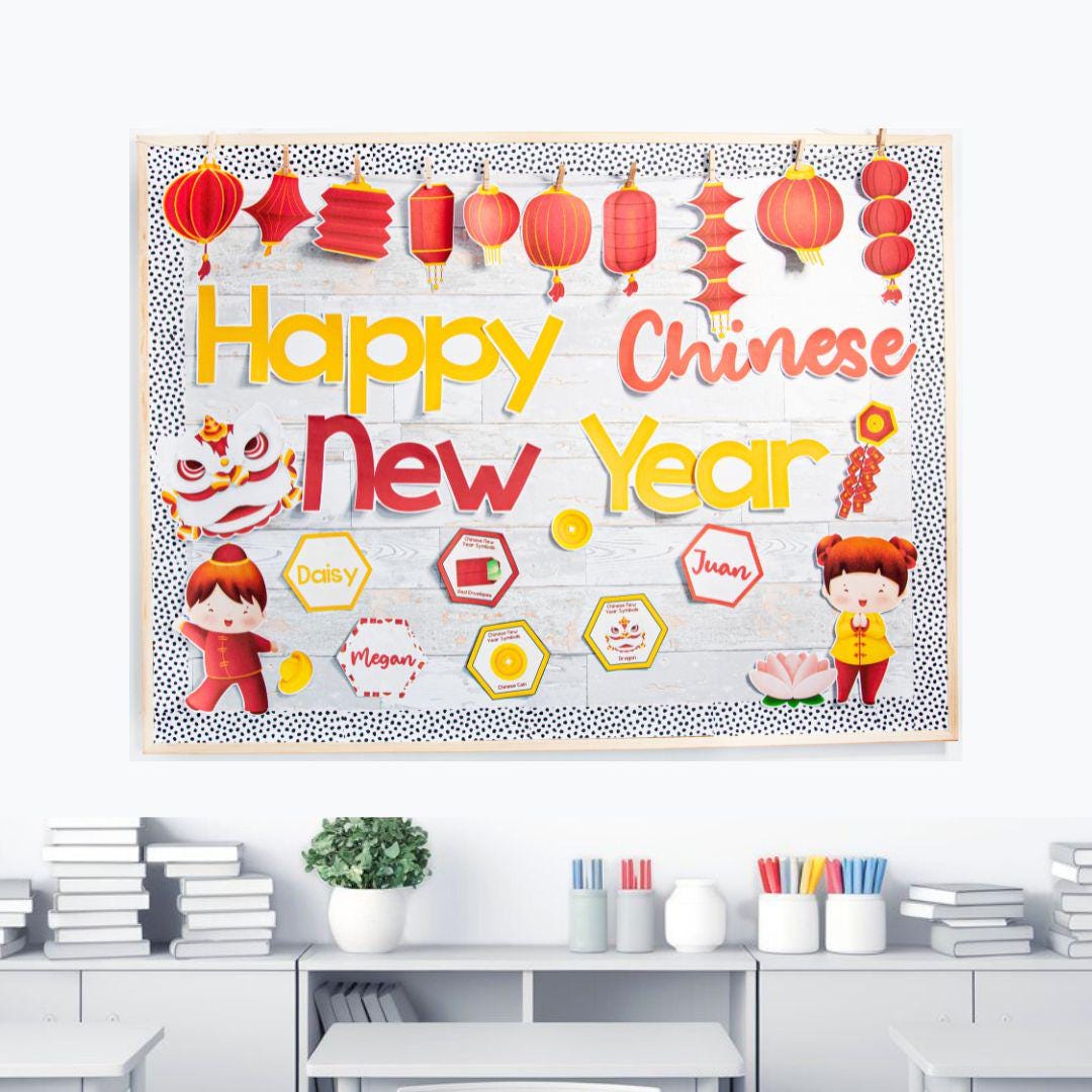 2026 Chinese New Year Bulletin Board – Interactive Classroom Decor With ...
