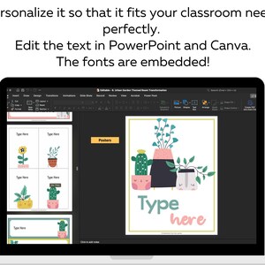 Urban Garden Editable Classroom Decor Bundle, Bulletin Boards, Back to ...