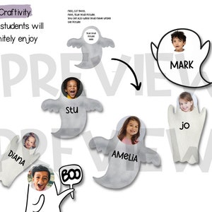 Halloween Ghost Bulletin Board & Classroom Decor Editable - Etsy