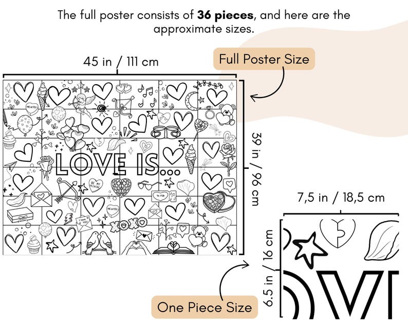 Valentine’s Day Collaborative Poster | “love Is…” Printable Coloring ...